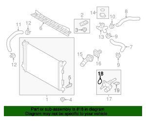 25623-2B000 - Engine Coolant Outlet O-Ring 2010-2024 Kia | Kia.Parts Store