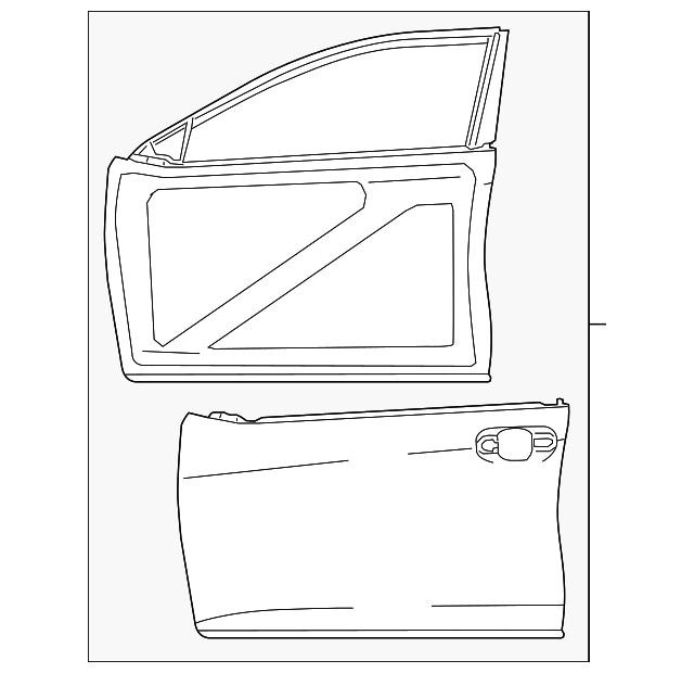 2015-2017 Toyota Camry Door Shell 67001-06221 | Toyota Parts Center