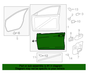 2015-2017 Toyota Camry Outer Panel 67111-06160 | OEM Parts Online