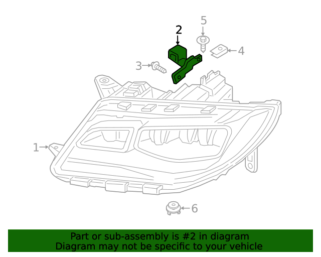 2013-2020 Ford Headlamp Assembly Mount Bracket DS7Z-13A004-A | OEM ...
