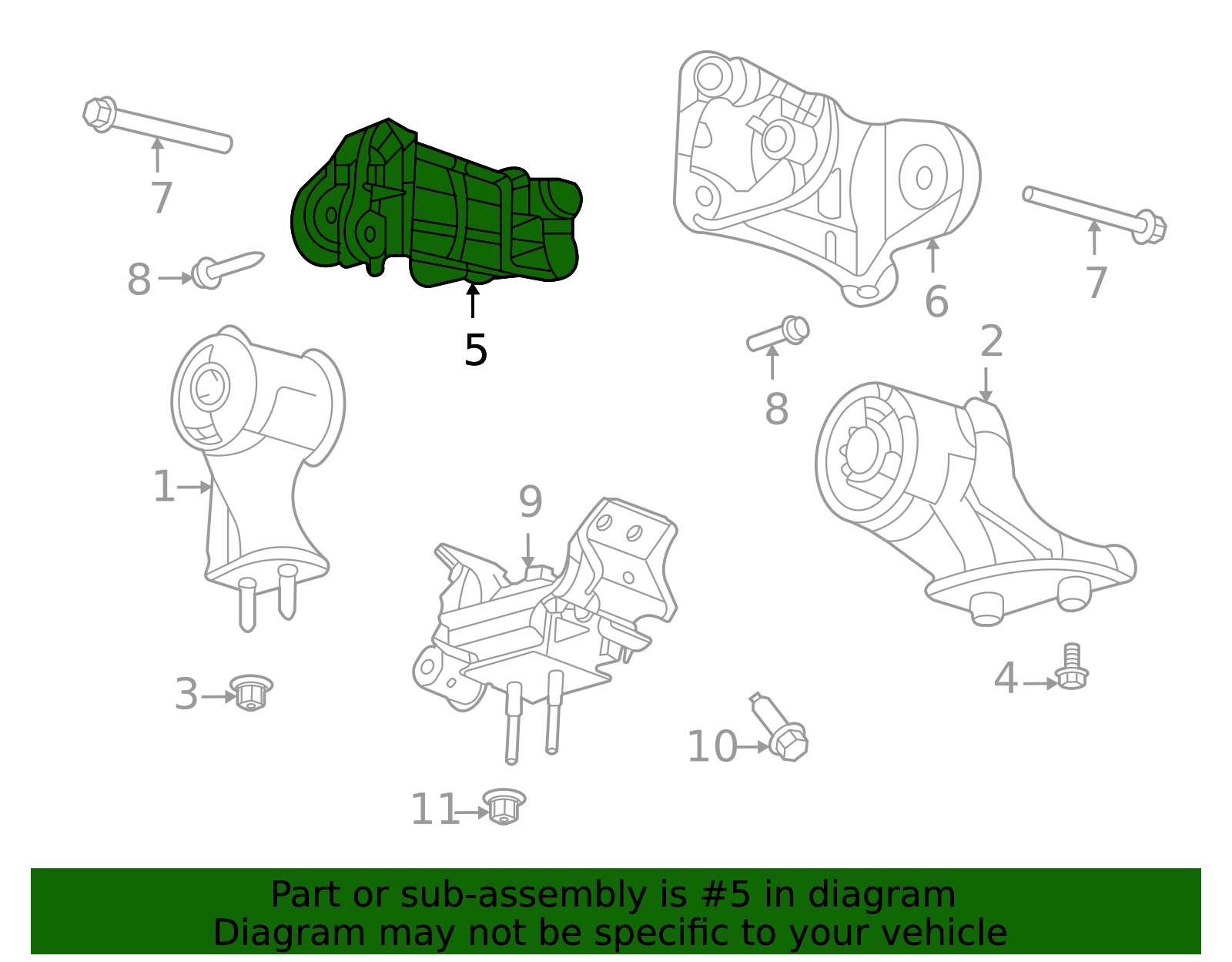 2021-2024 Ford Engine Support MB3Z-6038-E | OEM Parts Online
