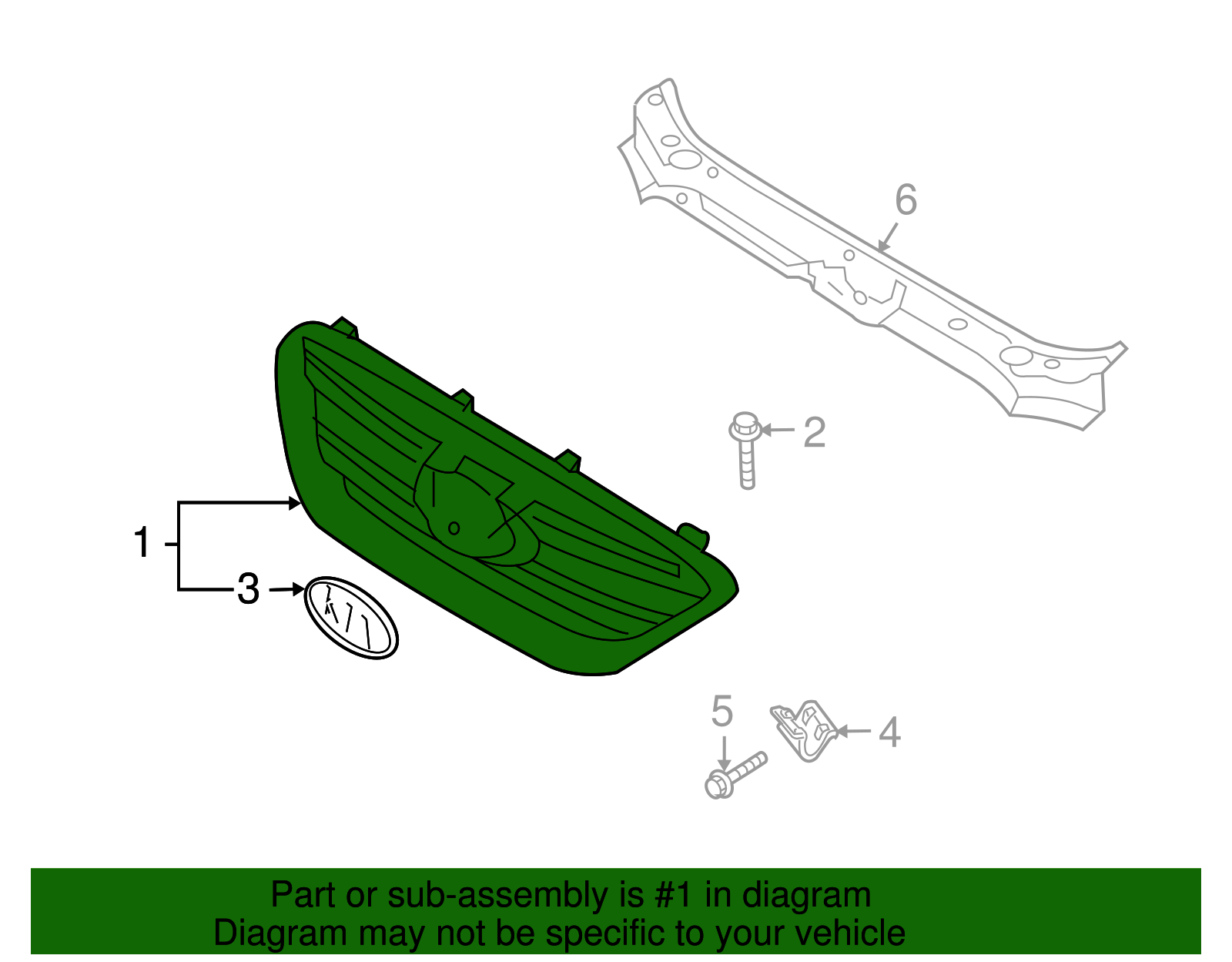 2007-2010 Kia Rondo Grille Assembly 86390-1D001 | Retail Performance ...