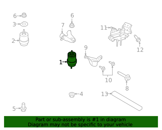 MB3Z-6038-F 2022-2023 Ford Bronco Motor Mount | Fairway Ford Parts