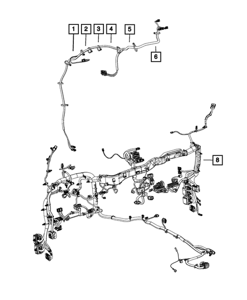 Wiring-Instrument Panel for 2019 Jeep Wrangler | Mopar eStore