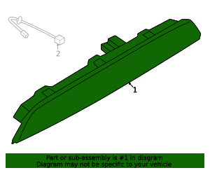 2022-2024 Mitsubishi High Mount Lamp 8334A193 | Mitsubishi Parts Warehouse