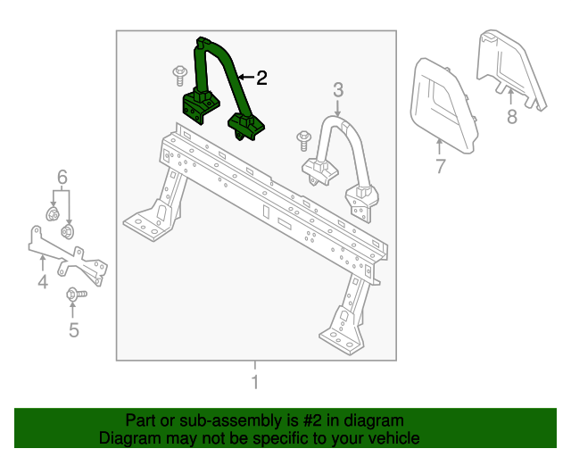 2016-2020 Mazda MX-5 Miata Bracket - Passenger Side (RH) N243-56-B90D ...