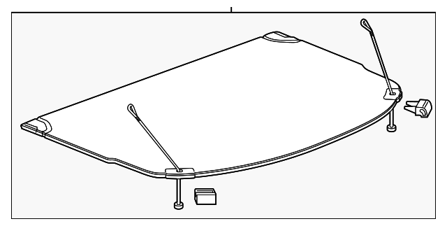 2019-2025 Cadillac XT4 (Replaces 84654336) Black Shade 85524414 GM ...