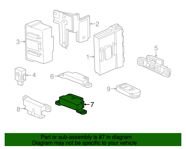 38387-TF0-003 - Antenna Assembly, Lf 2013-2016 Honda | Honda Parts Online