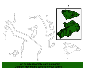 16-13-7-348-727 - Vapor Canister 2018-2024 Mini Cooper Countryman ...