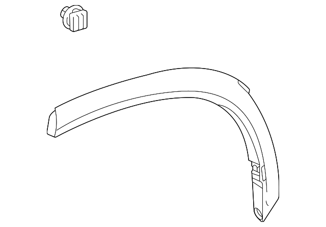 2020-2024 Toyota Highlander Wheel Opening Molding 75088-0E030 | Toyota ...