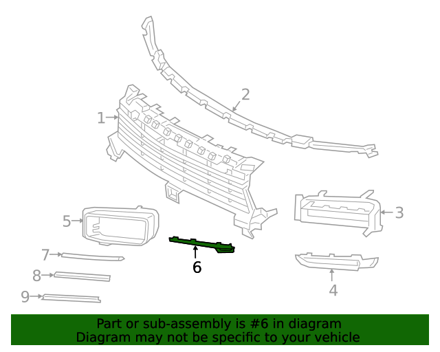 2019-2020 Porsche Cayenne Upper Molding 9Y0-807-823-B-O3G | OEM Porsche