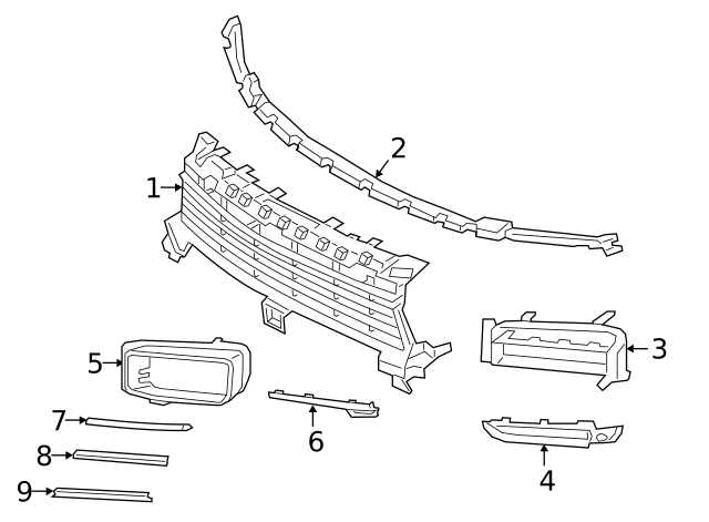 2019-2020 Porsche Cayenne Upper Molding 9Y0-807-823-B-O3G | OEM Porsche