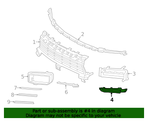 2019-2023 Porsche Cayenne Front Trim 9Y0-807-675-B-OK1 | Sunset Porsche ...