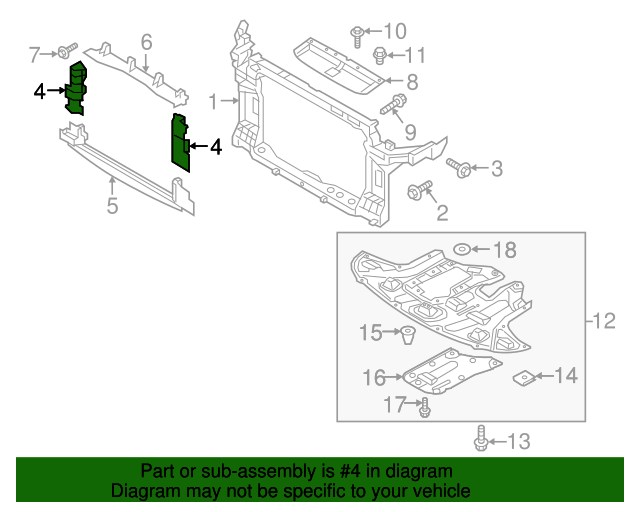 2016-2021 Hyundai Tucson Air Deflector 29134-D3100 | OEM Parts Online
