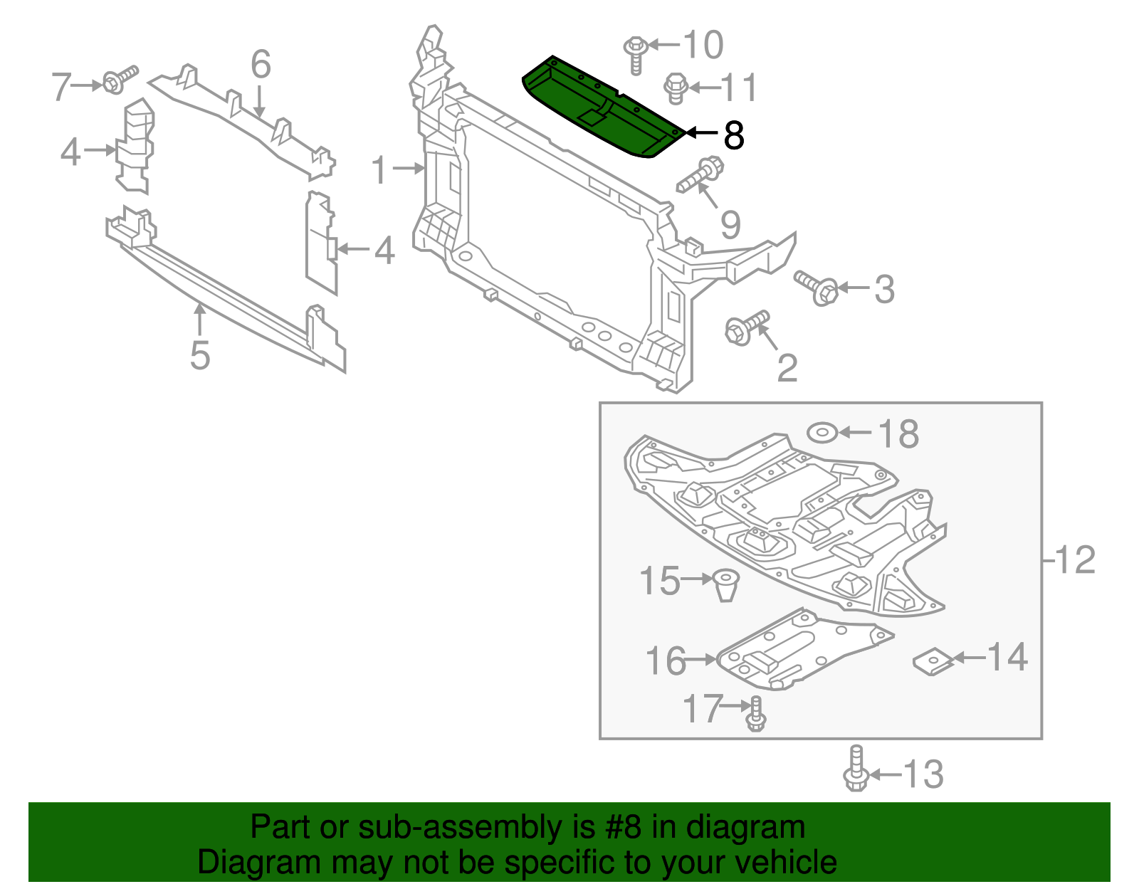 2016-2021 Hyundai Tucson Sight Shield 86342-D3000 | OEM Parts Online