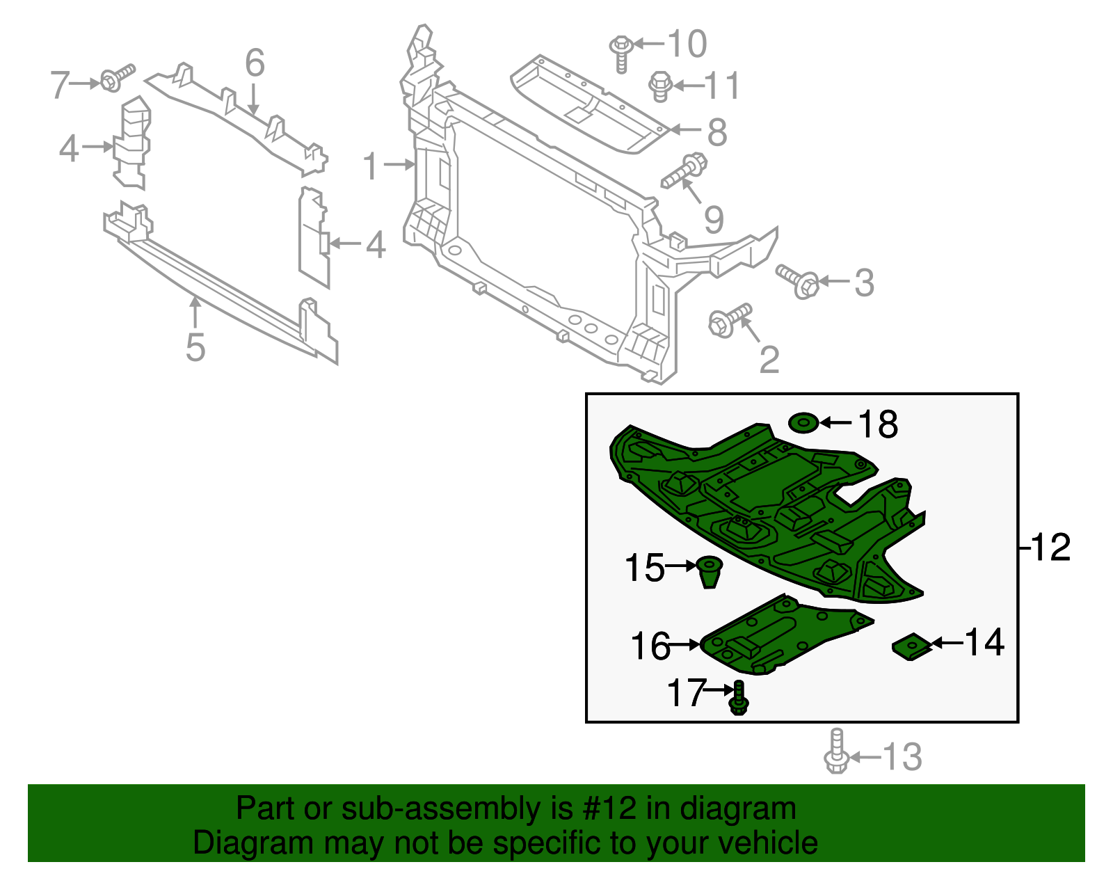 2016-2021 Hyundai Tucson Under-Body Shield 29110-D3600 | Retail ...