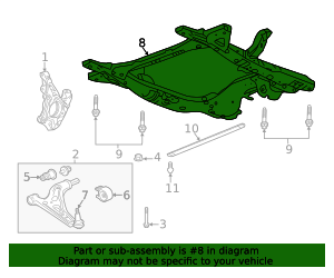 2022 Chevrolet Equinox Suspension Cross-Member 84551677 | GMPartsDirect.com