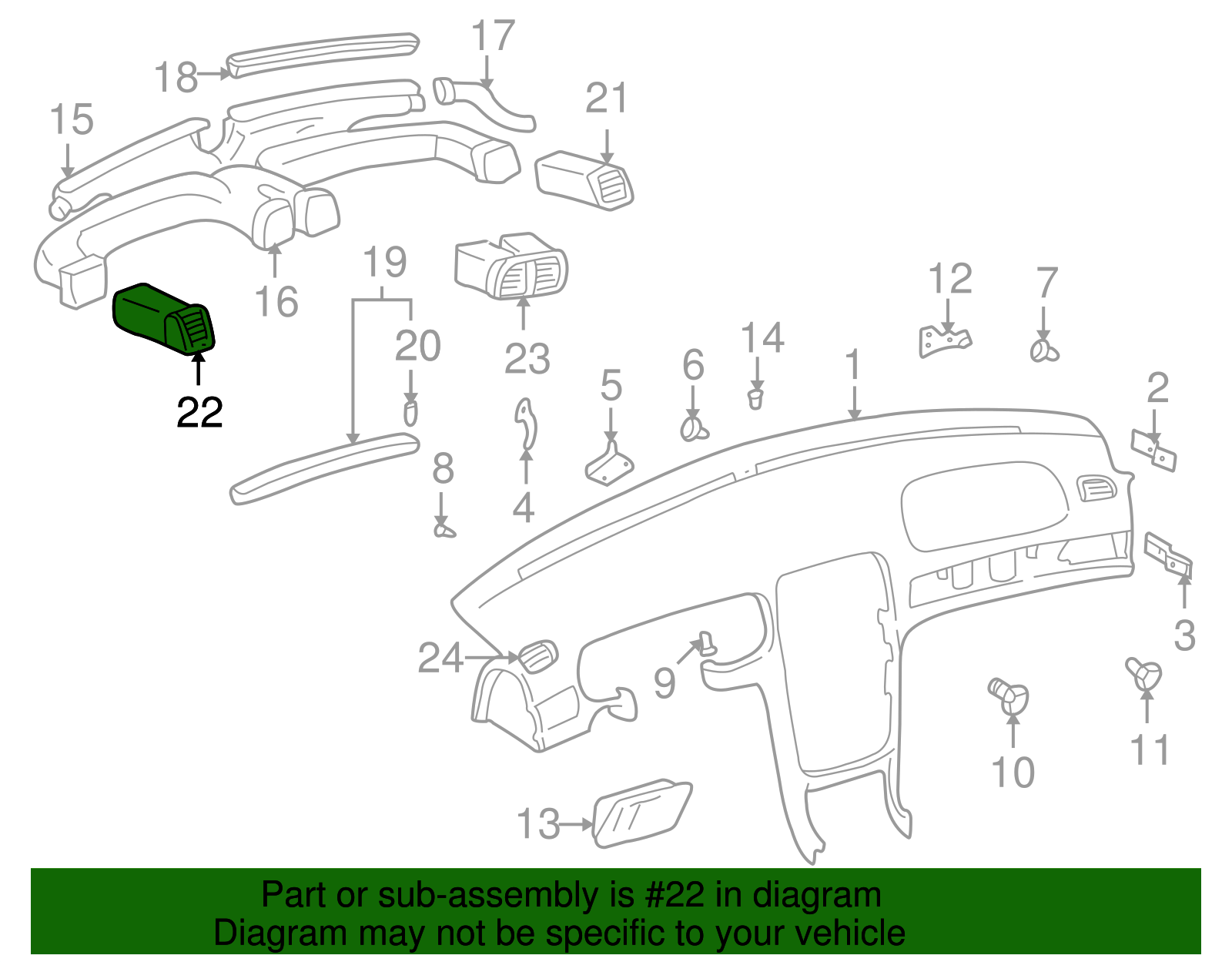 97480-39000-JU - Air Duct 2001-2003 Hyundai | Hyundai Wholesale Direct