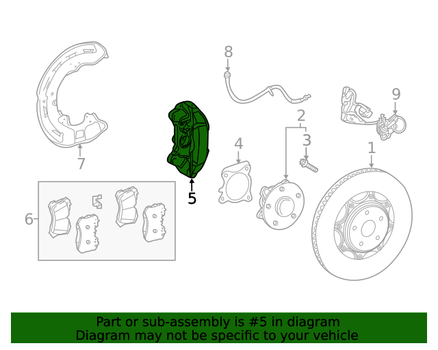 2021-2022 Toyota Mirai Caliper 47730-50200 | OEM Parts Online