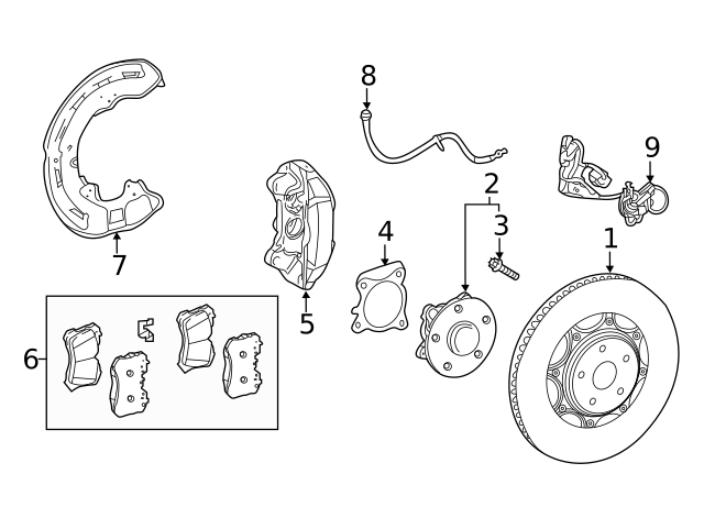 47730-50200 - Disc Brake Caliper - 2021-2023 Toyota Mirai | Toyota ...