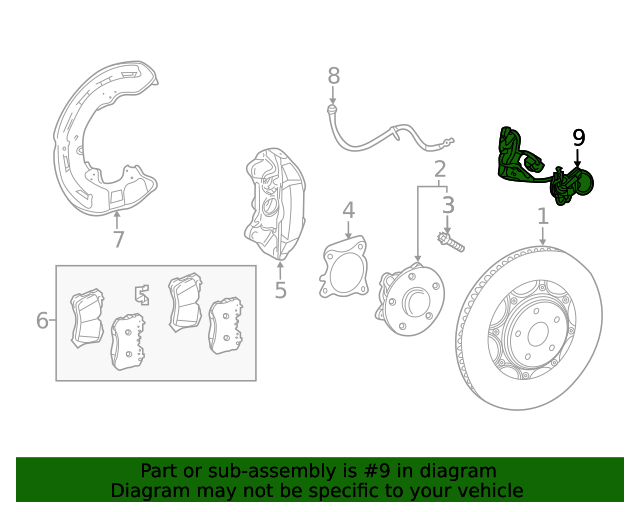 2021-2024 Toyota Mirai ABS Sensor Wire 89516-62010 | Sparks Parts