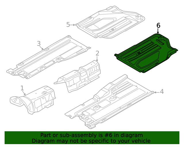 84237-T6000 - Under Cover 2021-2024 Genesis GV80 | AutoNation Parts