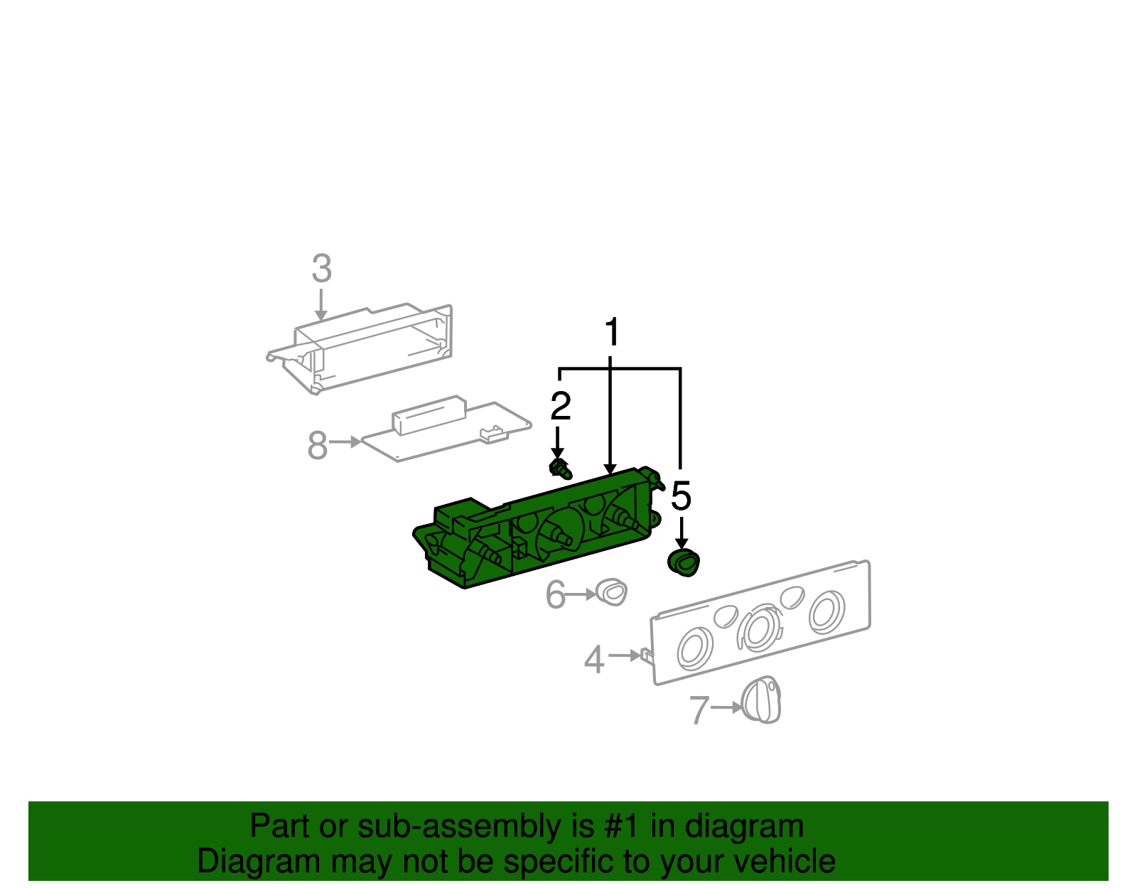 2001-2004 Toyota Tacoma HVAC Temperature Control Panel 55910-35240 ...