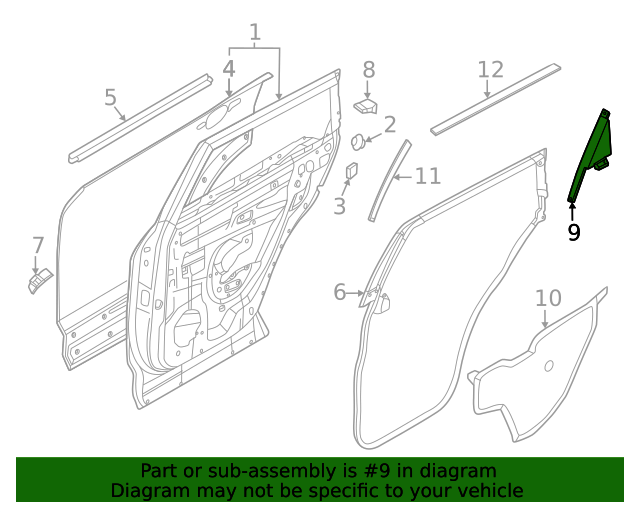 2021 Nissan Rogue Corner Support 82234-6RA0A | QuirkParts