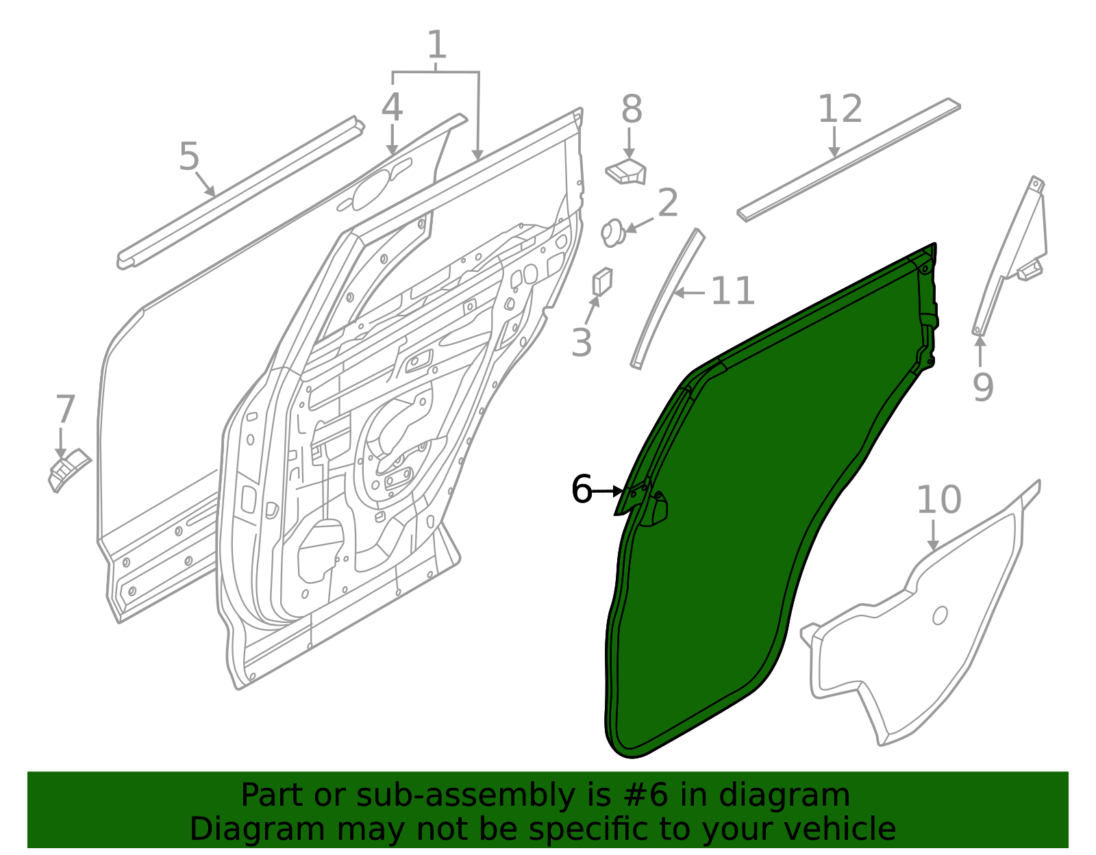 2021 Nissan Rogue Surround Weather-Strip 82830-6RA0A | Nissan RVA