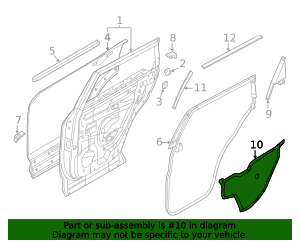 2021-2025 Nissan Rogue Water Shield 82860-6RA0A | Temecula Nissan Parts