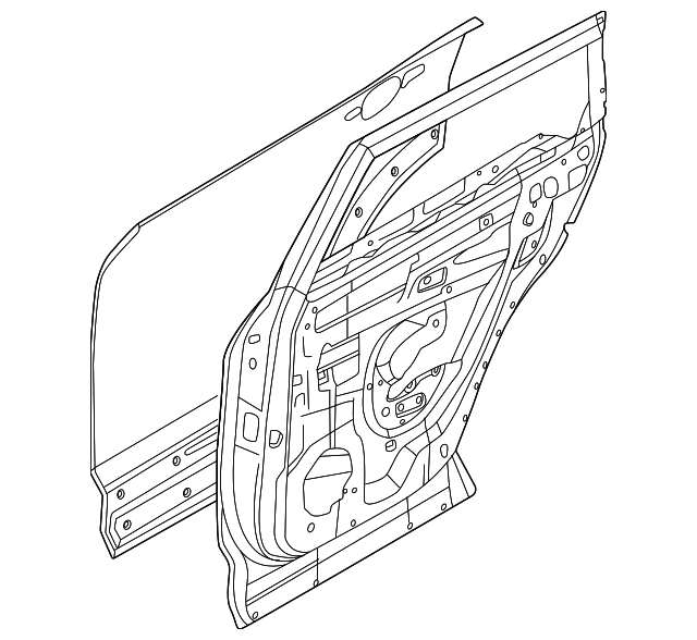 2021-2023 Nissan Rogue Door Shell 82101-6RR1B | OEM Parts Online