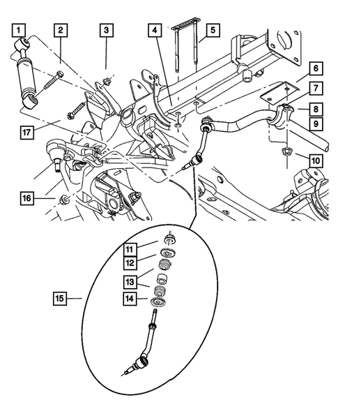 Front Suspension for 2005 Dodge Durango | Wholesale MOPAR