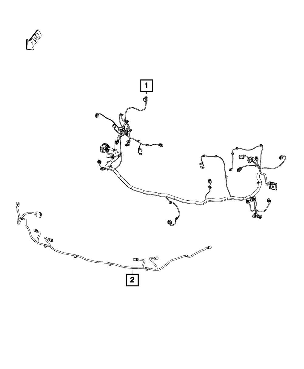 OEM Mopar Front End Module Wiring, US, Canada, Mexico For 2017 Jeep ...