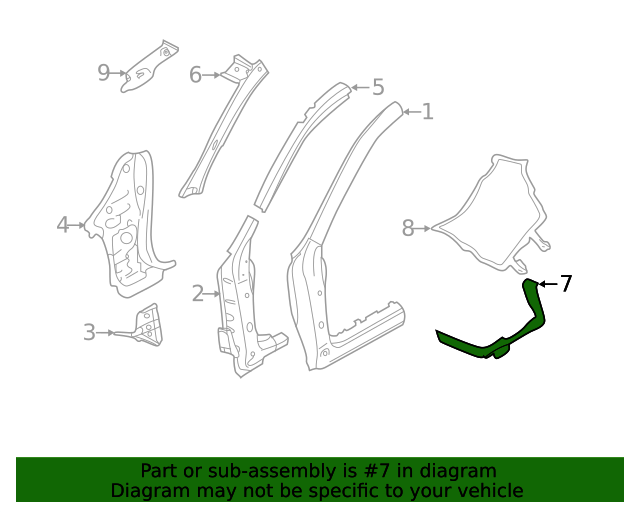 2019-2021 Subaru Forester Baffle - Driver's Side (LH) 90815SJ310 ...