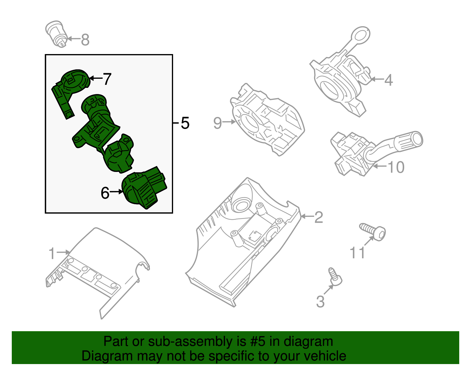 2006-2010 Ford Column Flange 8E5Z-3511-A | Ford AutoNation Parts