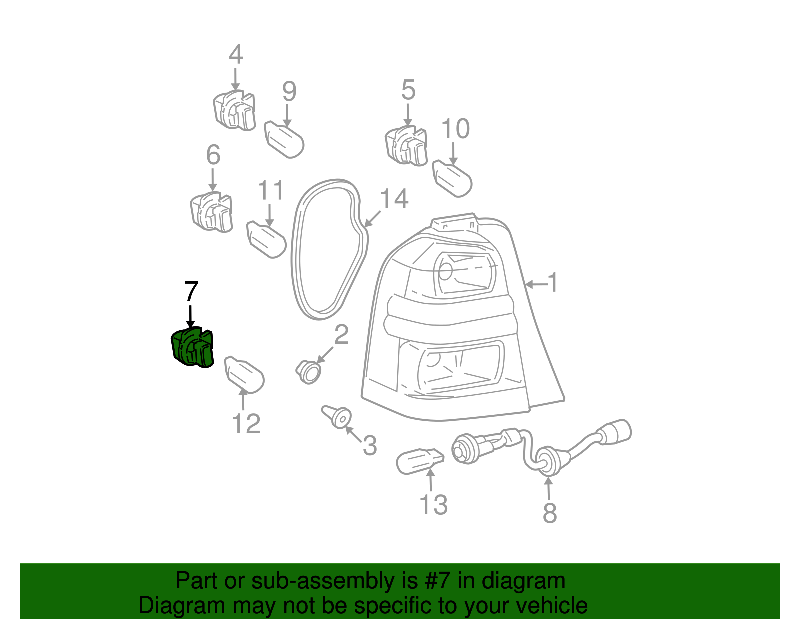 2001-2013 Toyota 2001-2013 Toyota - Socket; Socket & Wire Sub-Assembly ...