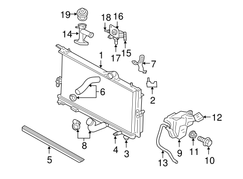Radiator & Components for 2006 Chrysler PT Cruiser | TascaParts.com