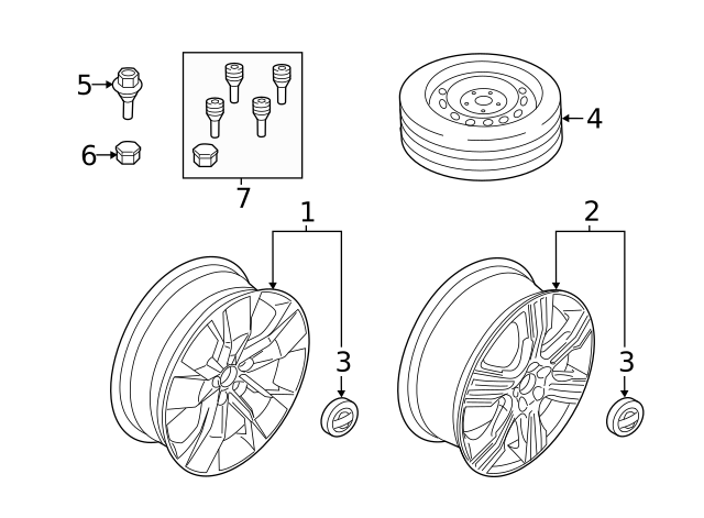 31471558 - 20-Inch 5-Double Spoke Matte Black Diamond Cut 2019-2024 ...