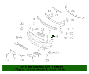 51-11-7-192-158 - Bumper Cover Support Rail 2009-2016 BMW Z4 ...