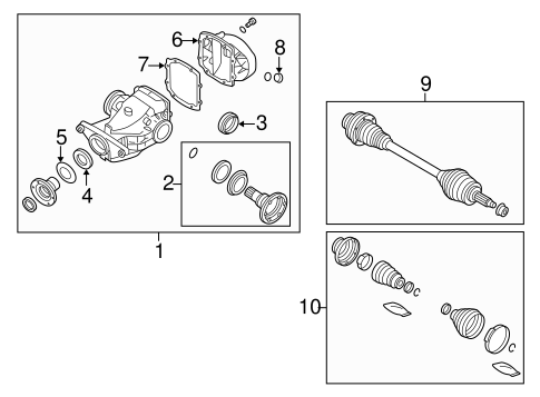 Axle & Differential for 2007 Land Rover Range Rover | OEM Parts Online