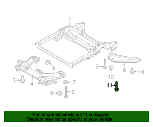 2012-2019 Infiniti Stay Bracket Bolt 081B7-0455M | Faulkner Infiniti of ...