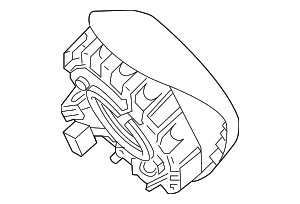 000-860-36-00-9116 - Steering Wheel Air Bag 2016-2023 Mercedes-Benz ...