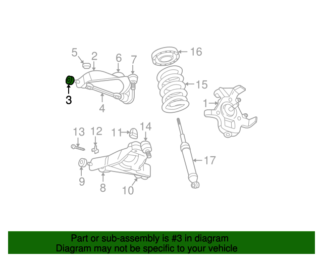 1994-2004 Dodge Bushing 52037673 | TascaParts.com