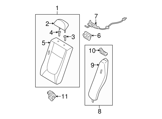89752-2F000 - Side Bracket 2004-2009 Kia Spectra | Kia.Parts Store