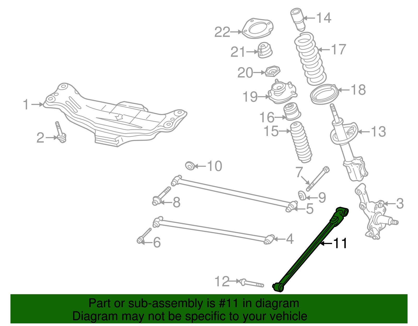 2001-2003 Mazda Trailing Arm CB80-28-250A | Retail Performance Auto Parts