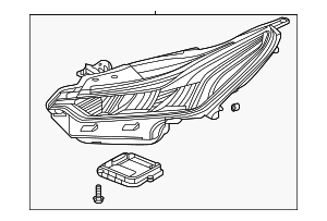2020-2024 Cadillac CT5 Driver Side Headlamp 84894827 GM | GMPartsDirect.com