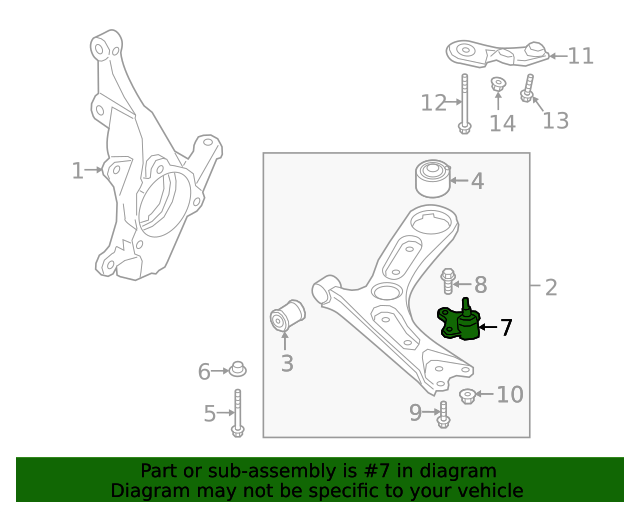 54530-F2100 - Lower Ball Joint 2019-2023 Kia Forte | Kia.Parts Store