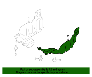 2009-2013 Subaru Forester Under Cover 56410SC020 | Subaru Parts Store