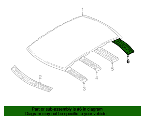 67131-2D000 - Rear Header - 2001-2006 Hyundai Elantra | World OEM Parts ...