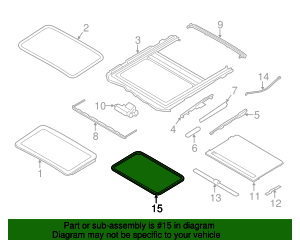 54108036477 - 2007-2021 BMW Surround Weather-Strip (54-10-8-036-477 ...